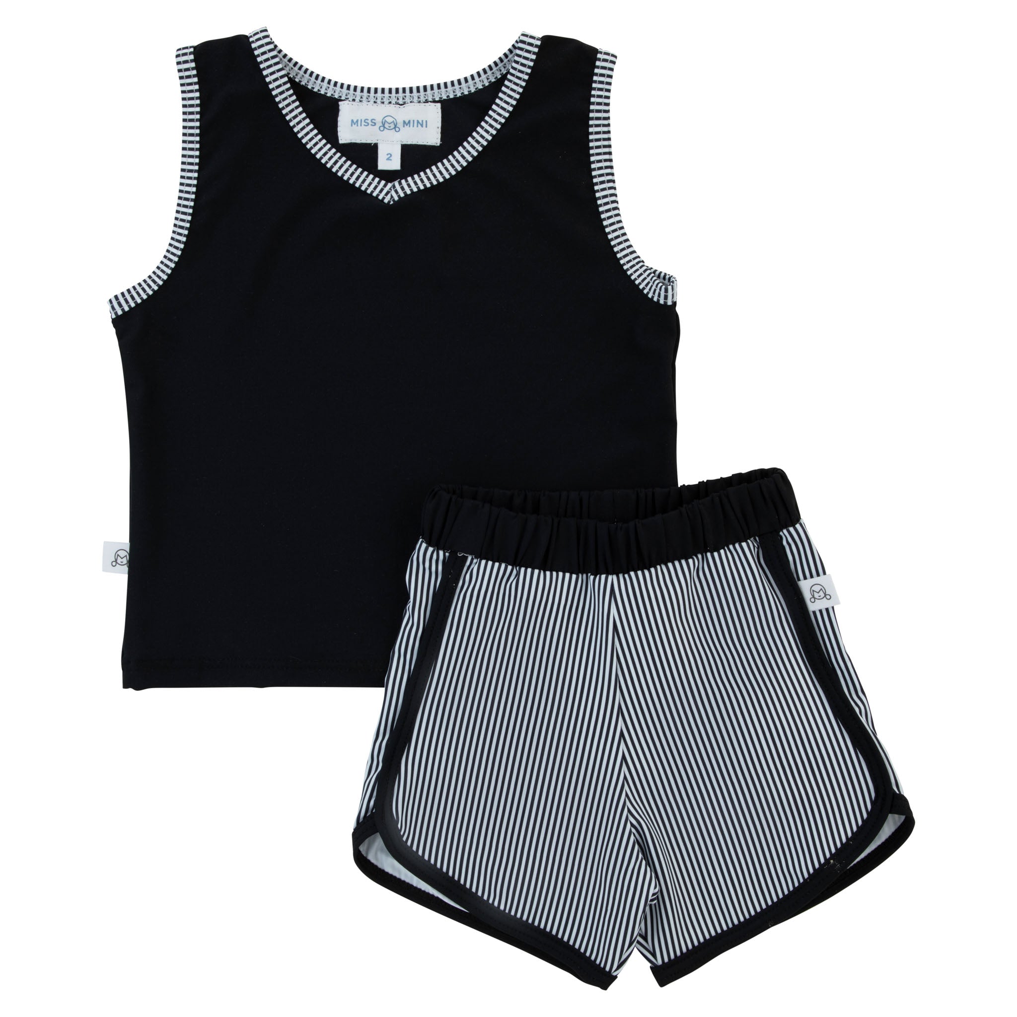 PINSTRIPE TANK & SHORTS SET – Miss Mini