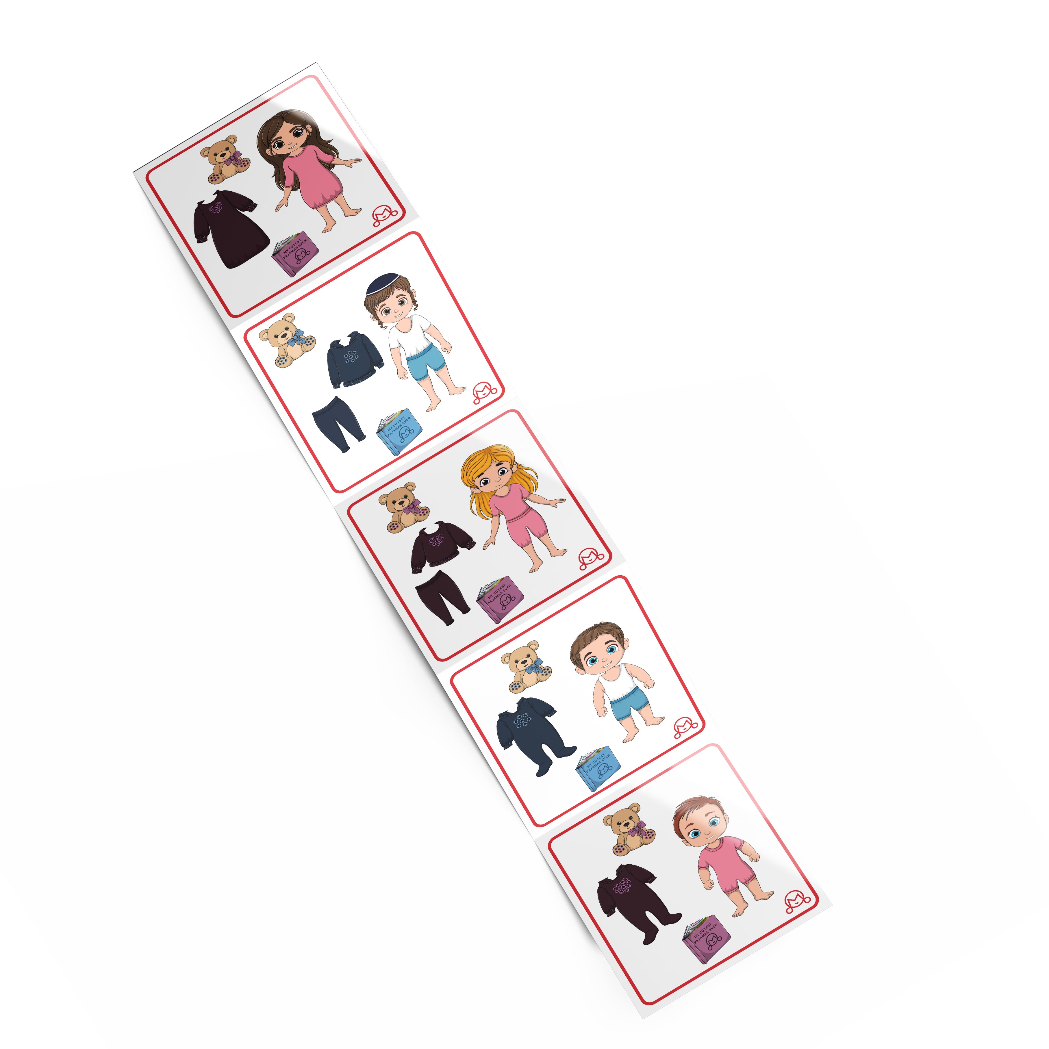 SHERPA HOODIE PJ DRESS-UP STICKERS – Miss Mini