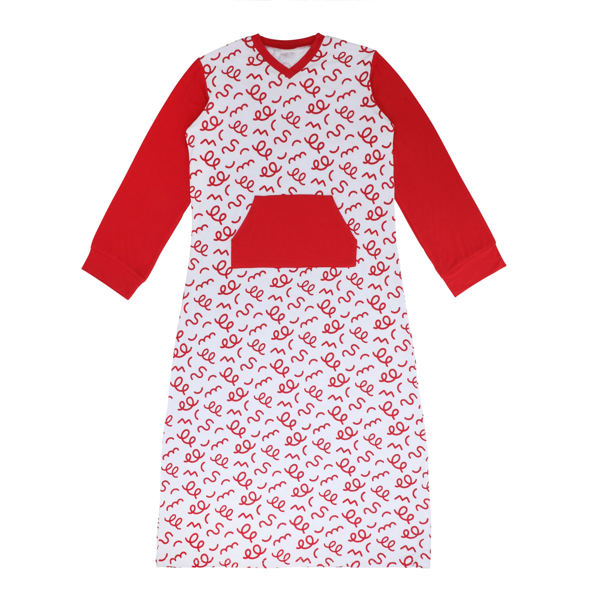 DOODLE NIGHTGOWN - RED – Miss Mini