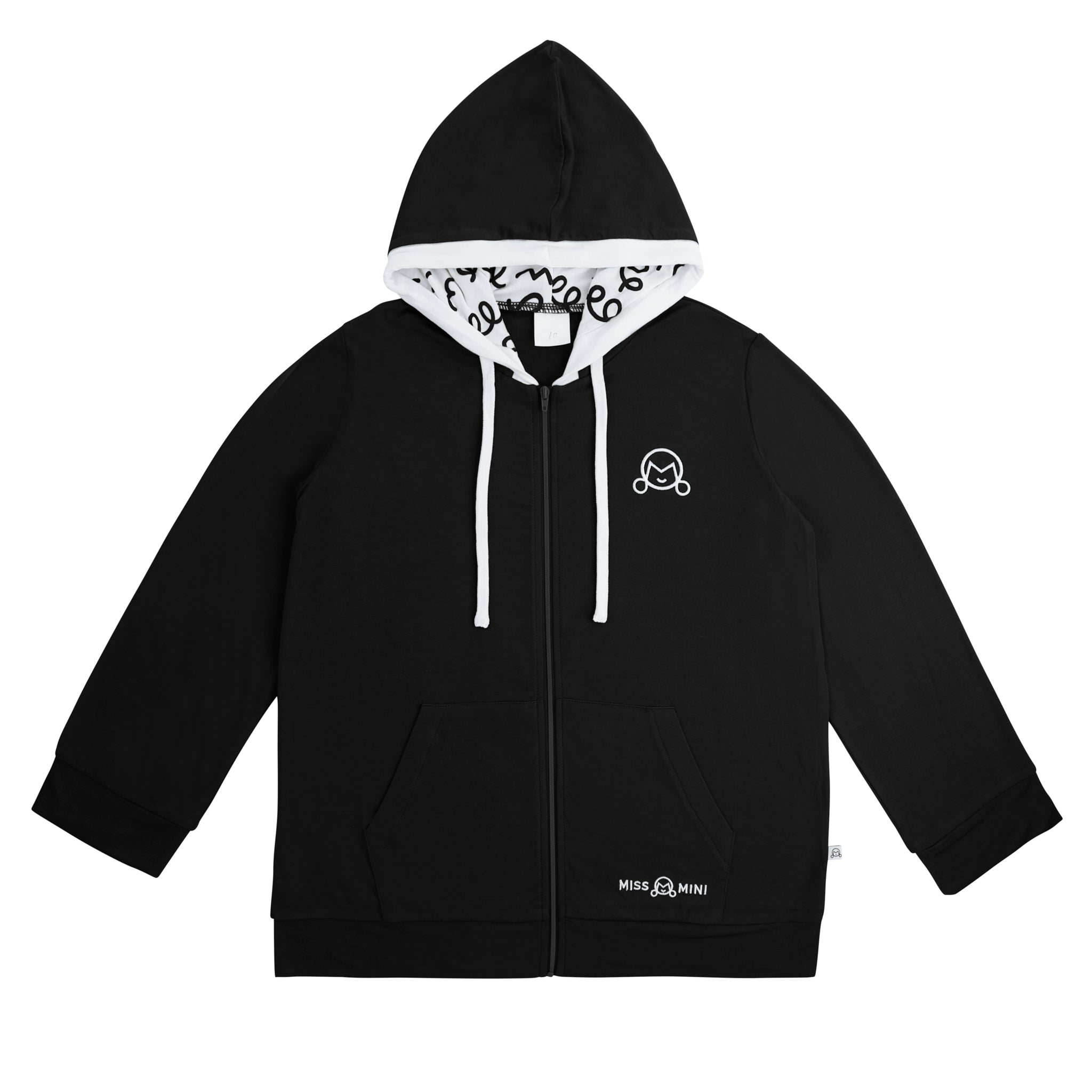 DOODLE HOODIE - BLACK – Miss Mini