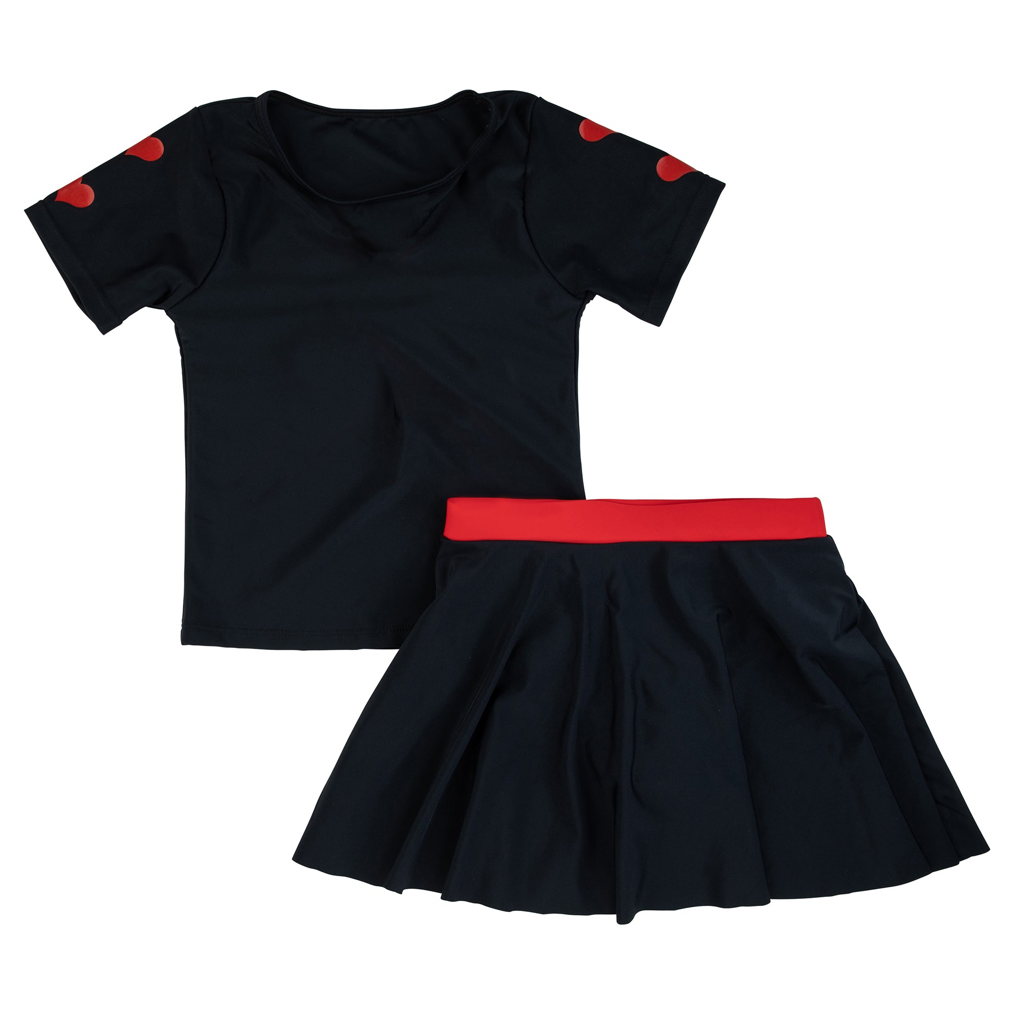Red Heart Top and Skirt Set – Miss Mini
