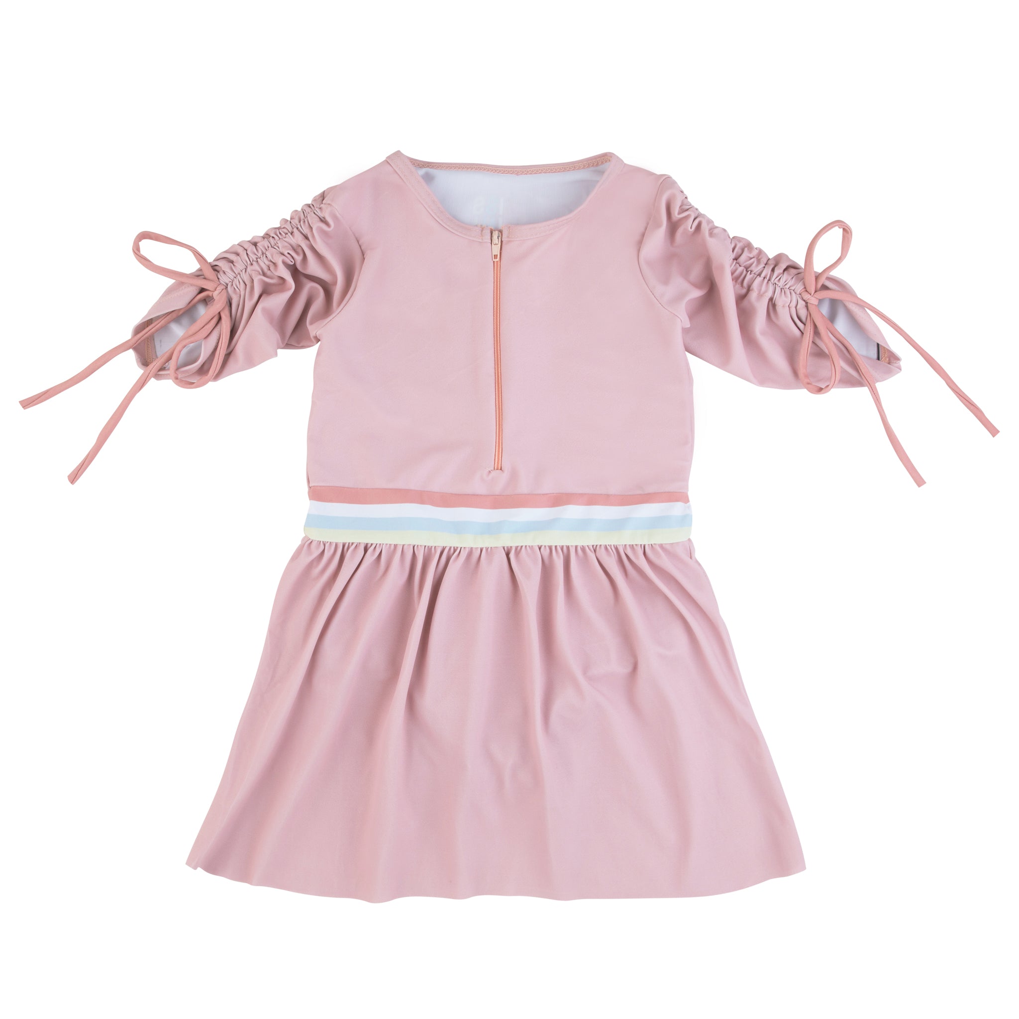 Colorway Drawstring Swim Dress with Snaps – Miss Mini